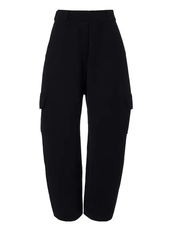 LISA YANG Azaria Cashmere Barrel-leg Pants - Black