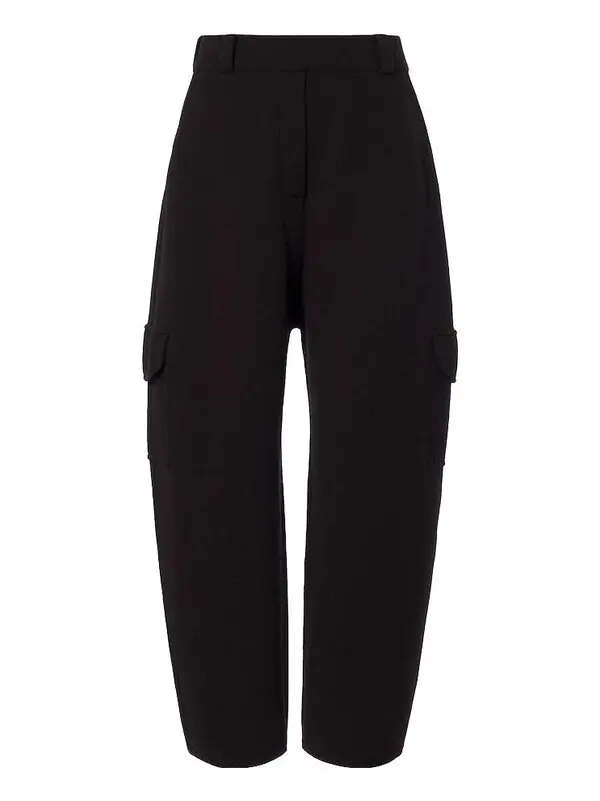 LISA YANG Azaria Cashmere Barrel-leg Pants - Brown