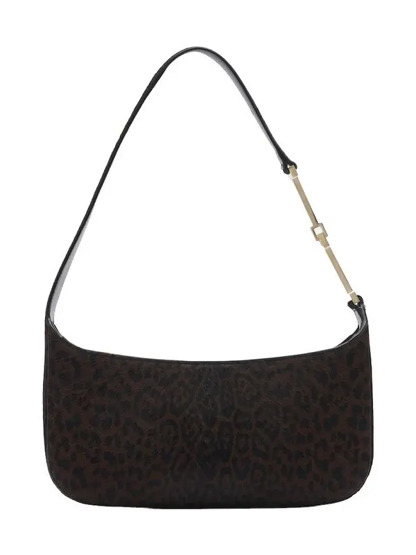 TOM FORD Arc Small Calf Hair Shoulder Bag - Brown