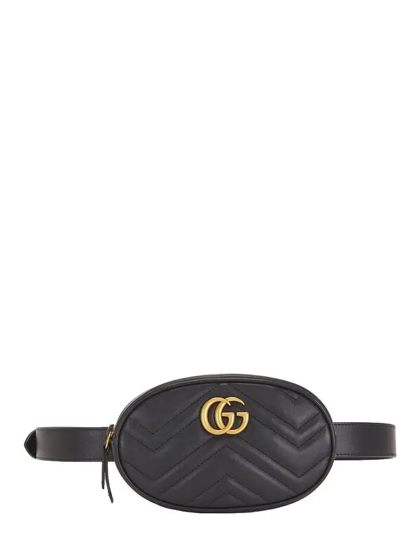 Gucci Gg Marmont Belt Bag - Black