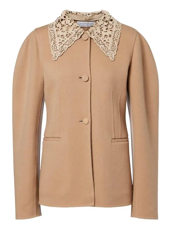 Gabriela Hearst Daelan Cashmere Jacket - Beige