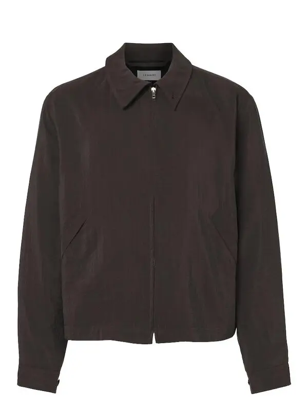 LEMAIRE Silk-blend Blouson Jacket - Brown
