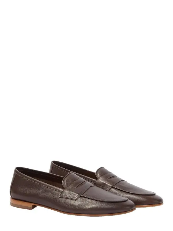 Frescobol Carioca Leme Leather Loafers - Brown