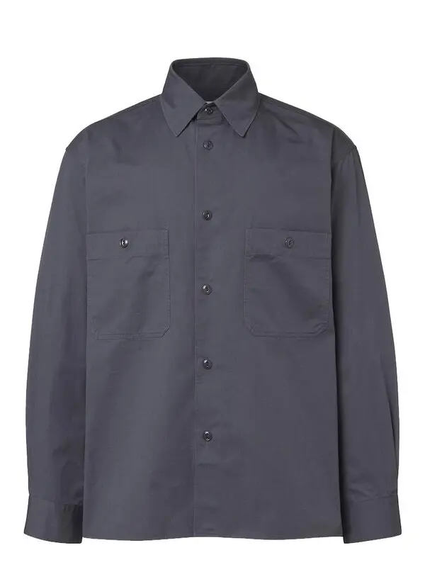 LEMAIRE Cotton Twill Shirt - Blue