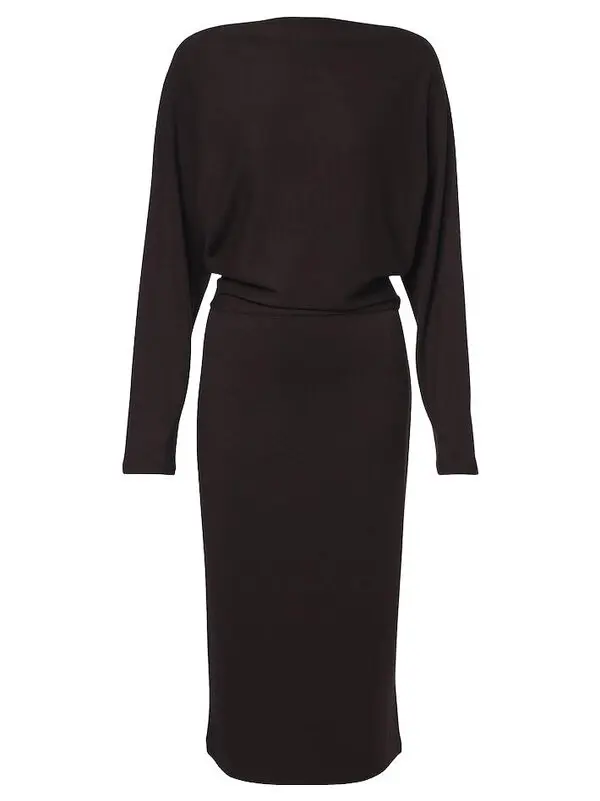 Vince Draped Sweater Dress - Brown
