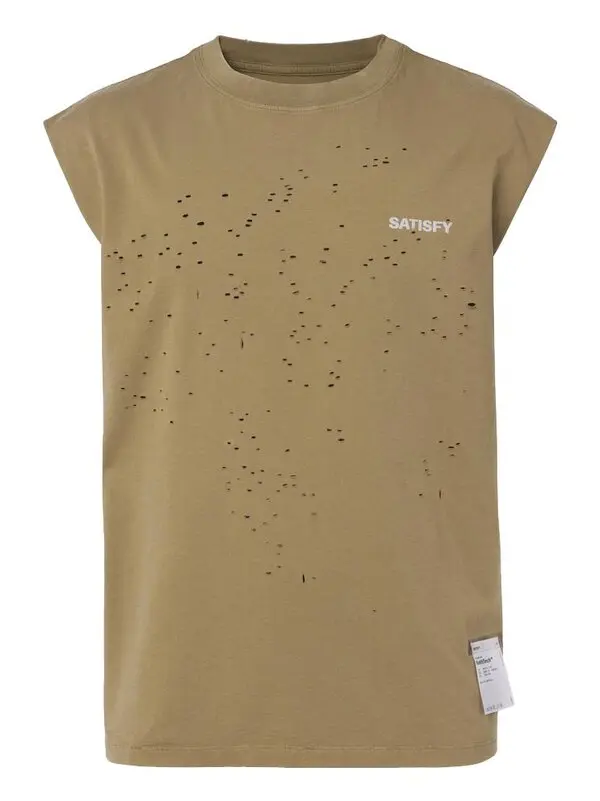 Satisfy Mothtech Cotton Jersey Tank Top - Beige