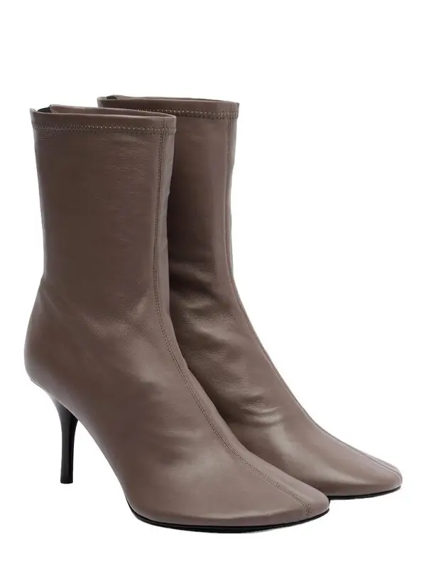 Acne Studios Back Leather Ankle Boots - Brown