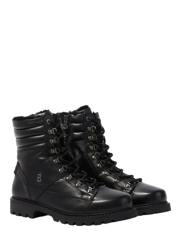 Bogner Helsinki Leather Lace-up Boots - Black