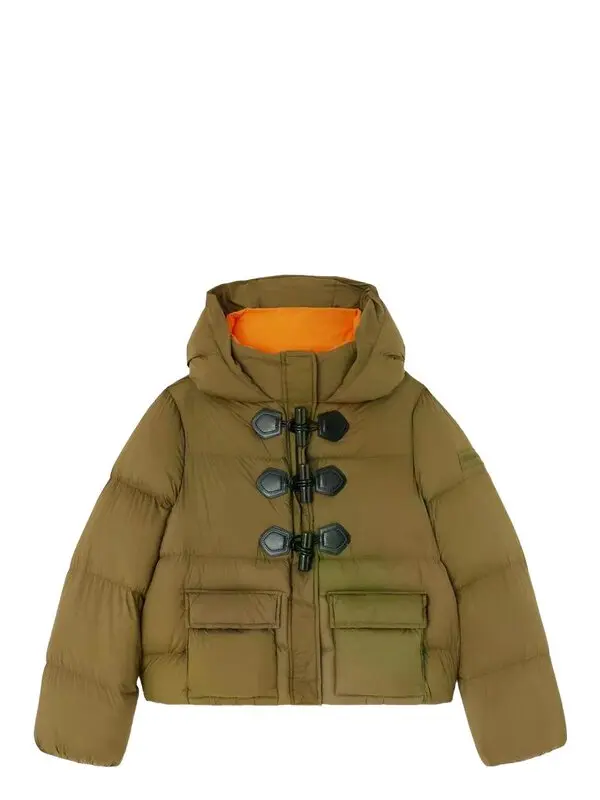 GANNI Mini Puffer In Future Nylon - Green