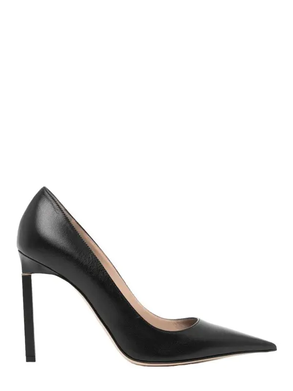 TOM FORD 105mm Shiny Leather Pumps - Black