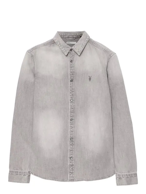 ALLSAINTS Gleason Denim Shirt - Grey