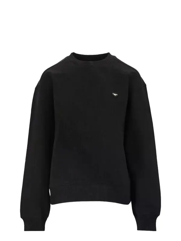 Carhartt Work In Progress Heart-patch Sweatshirt - Black