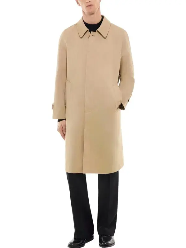 FURSAC Button-fastening Trench Coat - Neutrals