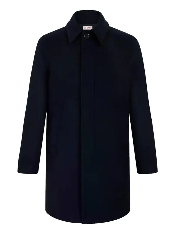 FURSAC Concealed-button Coat - Blue