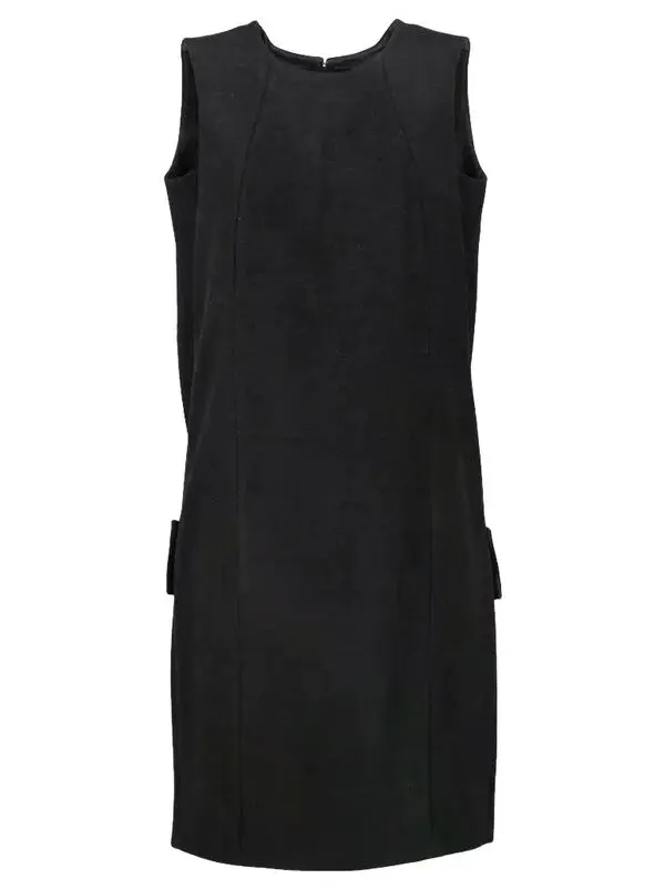 Prada Bow-detail Sleeveless Midi Dress - Black