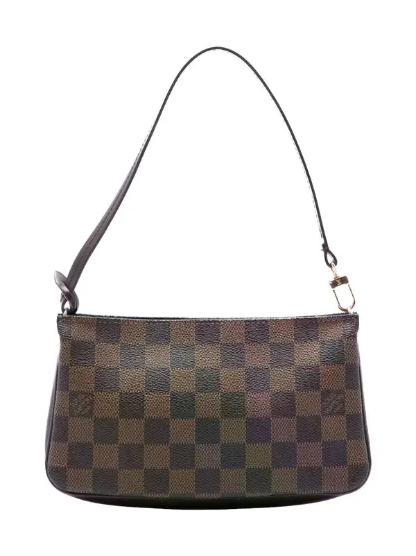 LOUIS VUITTON 2001-2006 Damier Ebene Navona Shoulder Bag - Brown
