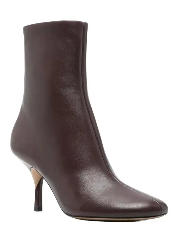 Jacquemus Pointed-toe Leather Ankle Boots - Brown
