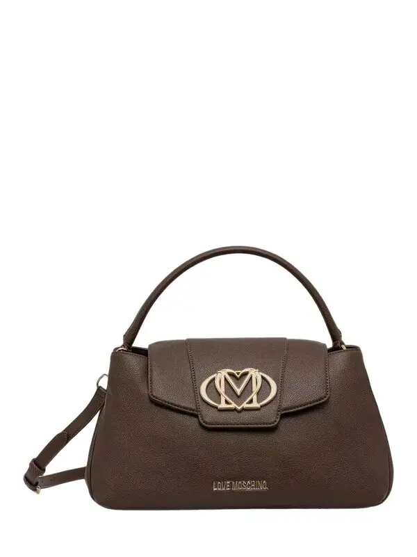 Moschino Logo-plaque Cross Body Bag - Brown