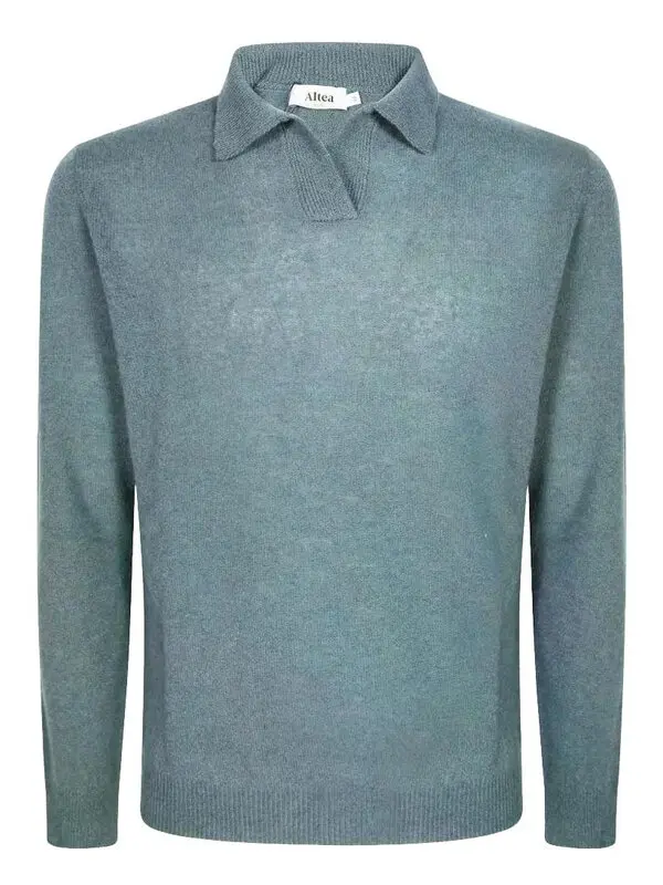 Altea Open-collar Sweater - Blue