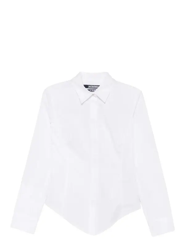 Jacquemus Pointed-hem Shirt - White