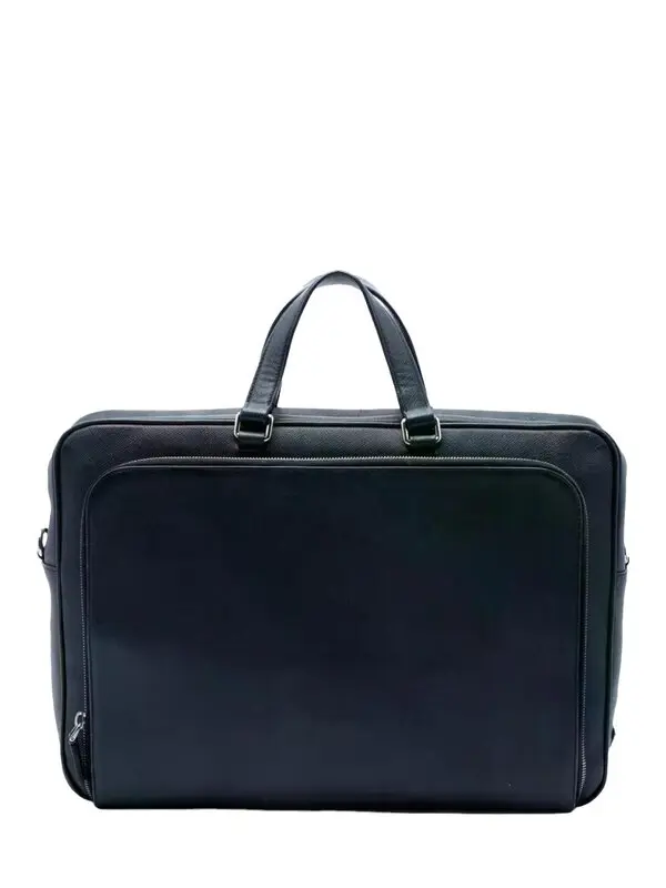 Prada 2013-2026 Saffiano Business Bag - Blue