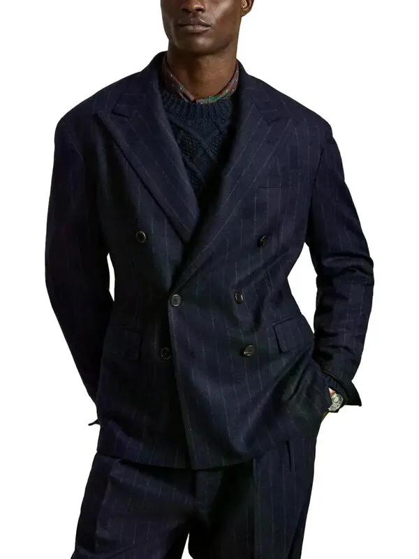 Polo Ralph Lauren Heyworth Chalk-stripe Flannel Suit - Blue