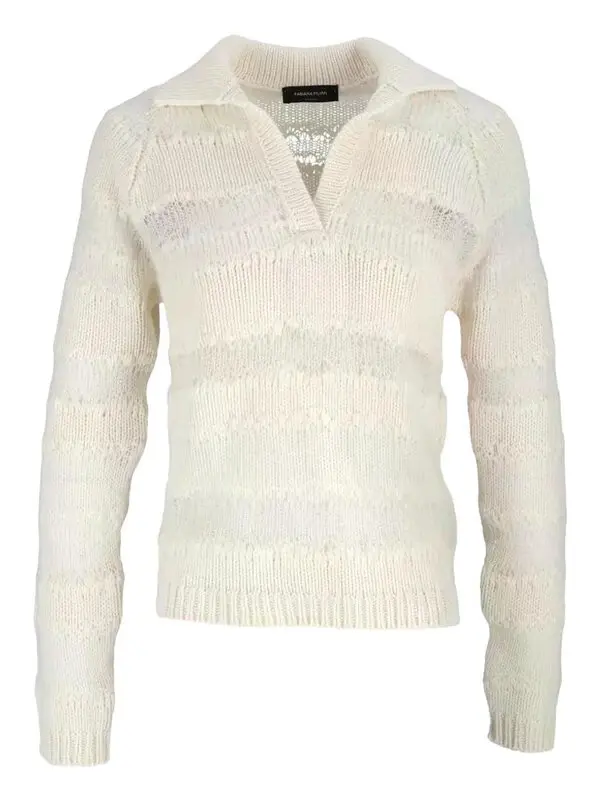 Fabiana Filippi Sequin-embellished Striped Sweater - Neutrals