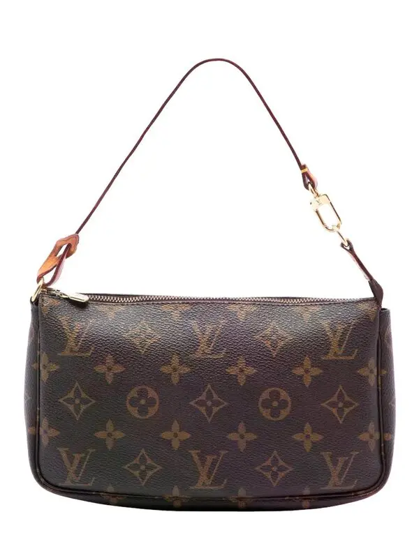 LOUIS VUITTON 2000 Monogram Pochette Accessoires Shoulder Bag - Brown