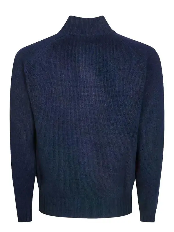 Altea Button-up Raglan-sleeve Cardigan - Blue