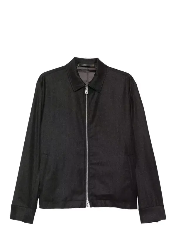 Paul Smith Zip-up Collared Jacket - Black