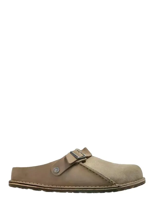 BIRKENSTOCK Lutry Premium Split Mules - Neutrals
