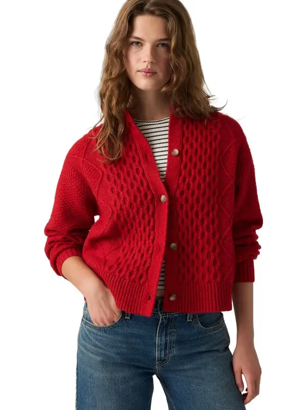 LEVI'S Charlotte Crewneck Cardigan - Emboldened