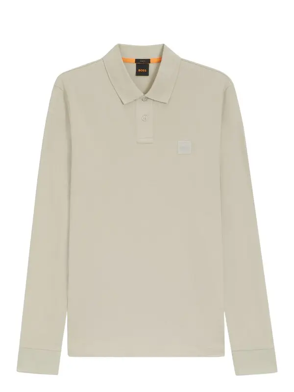 BOSS Slim-fit Polo Shirt In Stretch-cotton Piqu - Light Beige