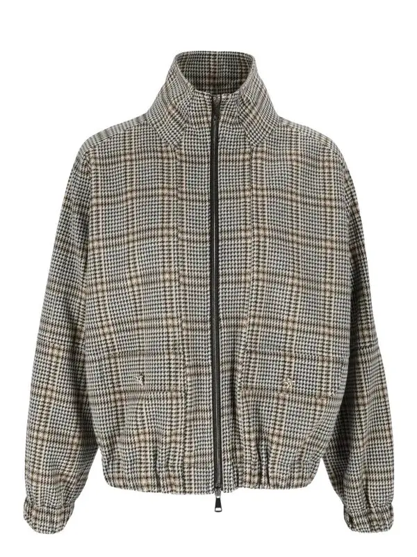 Fabiana Filippi Check Bomber - Black
