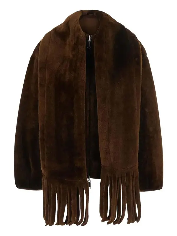 URBAN CODE Faux Fur Jacket - Brown