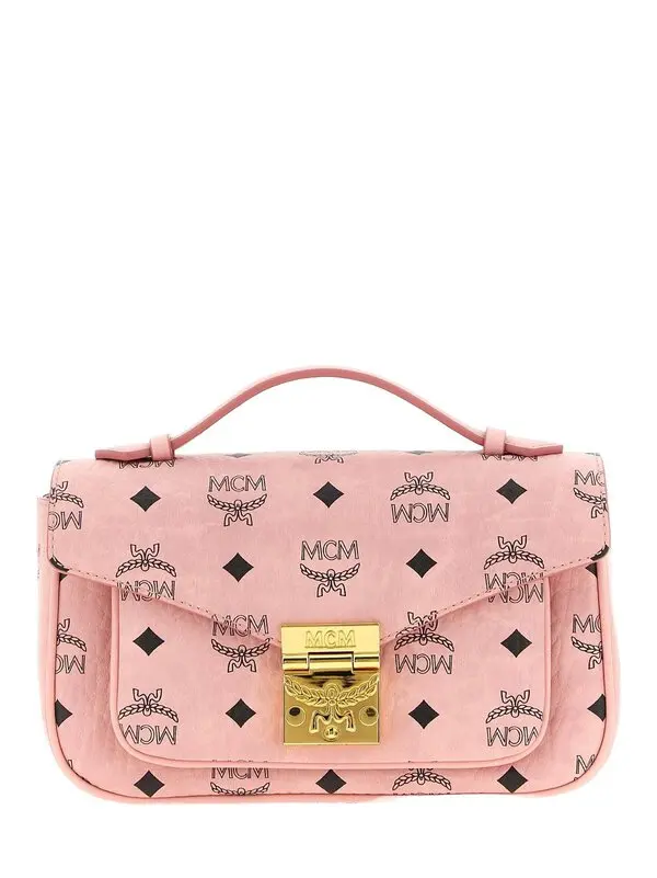 Mcm Medium ‘tracy' Crossbody Bag - Pink