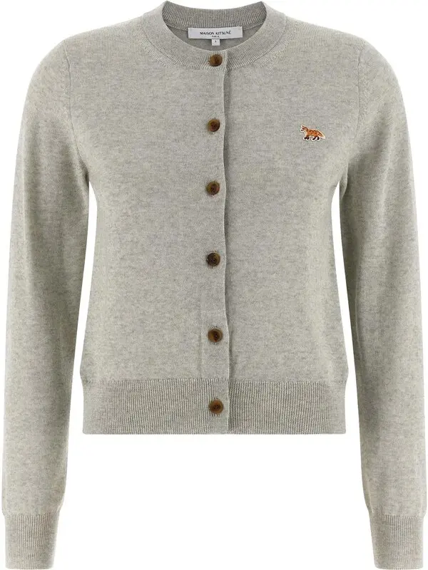 Maison Kitsuné Baby Fox' Cardigan - Gray