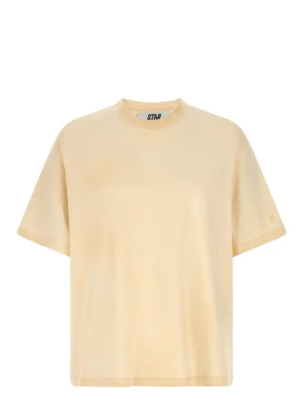 GOLDEN GOOSE Logo T-shirt - Beige