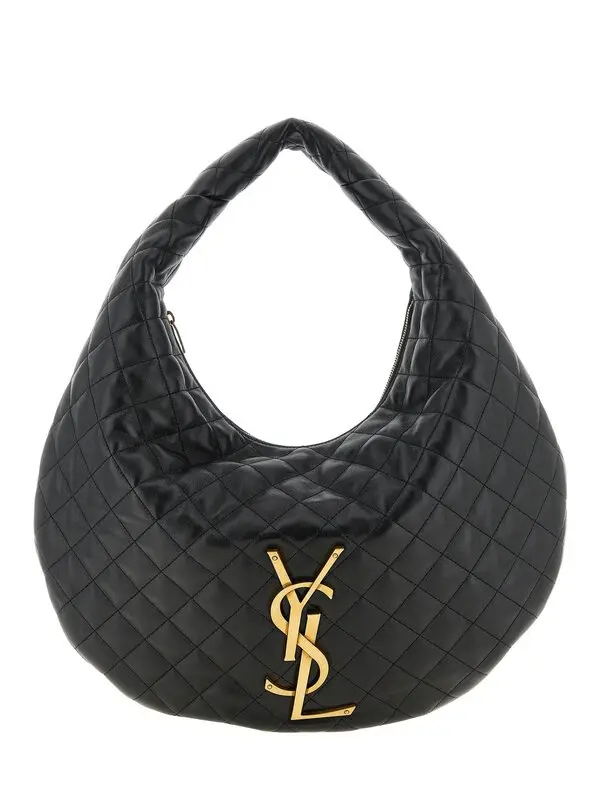 Saint Laurent Hobo Icare' Shoulder Bag - Black