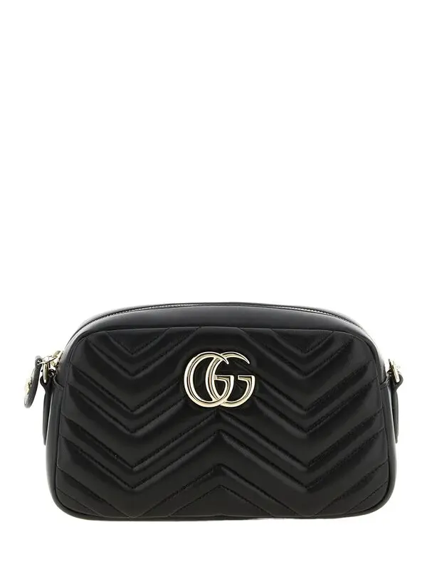 Gucci Gg Marmont' Small Crossbody Bag - Black