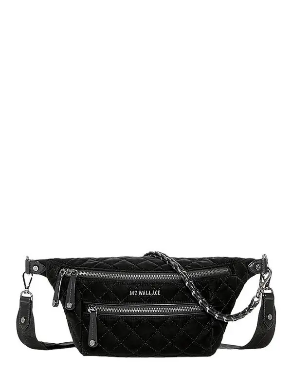 Mz Wallace Small Crosby Quilted Crossbody Belt Bag - Tech Velvet