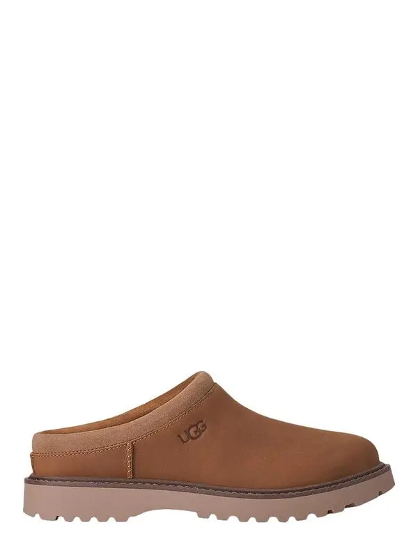 UGG Birch Clog Ii Nubuck & Suede Waterproof Mules - Chestnut