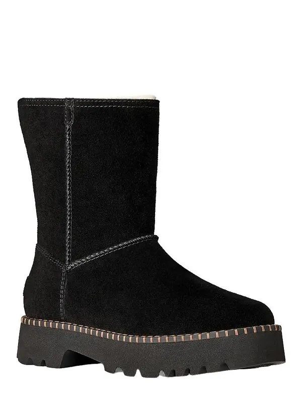 UGG Uptowner Shearling Lined Short Boots - Black