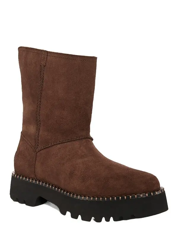 UGG Uptowner Shearling Lined Short Boots - Burnt Cedar