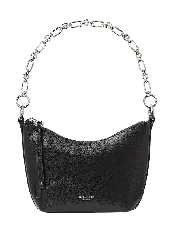 Kate Spade New York Halo Mini Chain Leather Shoulder Bag - Black