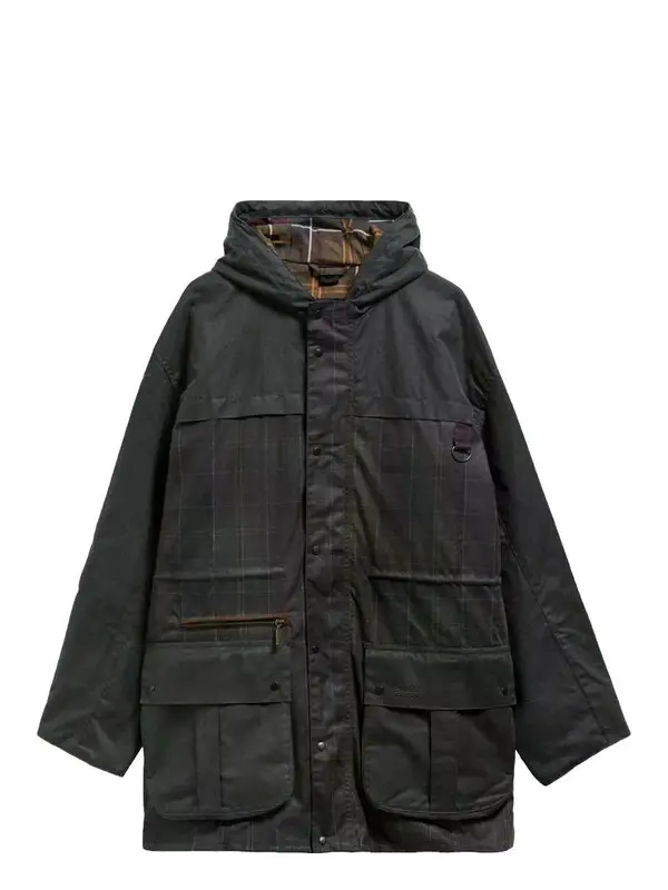 Barbour Icons Tartan Durham Hooded Jacket - Green