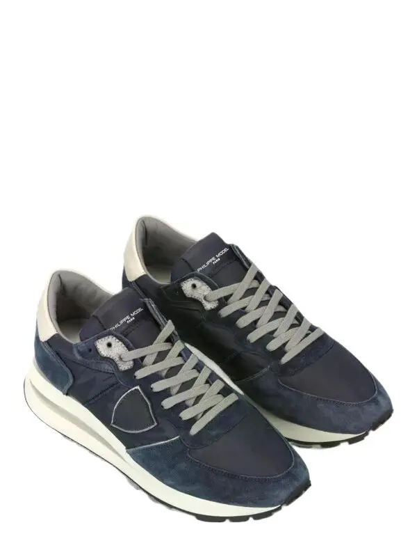 Philippe Model Tropez Haute Panelled Sneakers - Blue