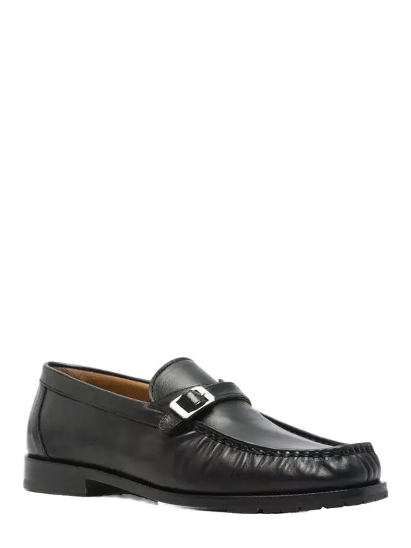 MAGLIANO Buckled Leather Loafers - Black