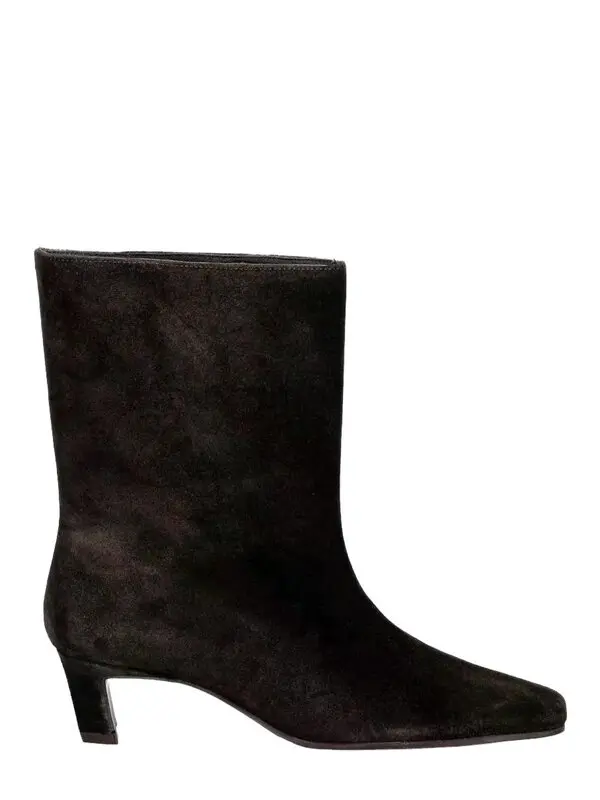 BILLI BI Suede Square-toe Boots - Brown