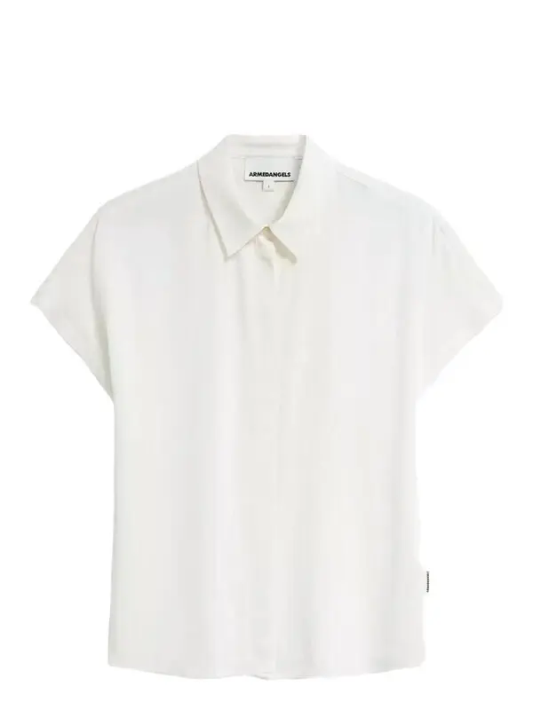 ARMEDANGELS Larisaana Short-sleeve Blouse - White